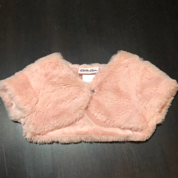Little Lass | Jackets & Coats | Furry Pink Bolero Jacket | Poshmark